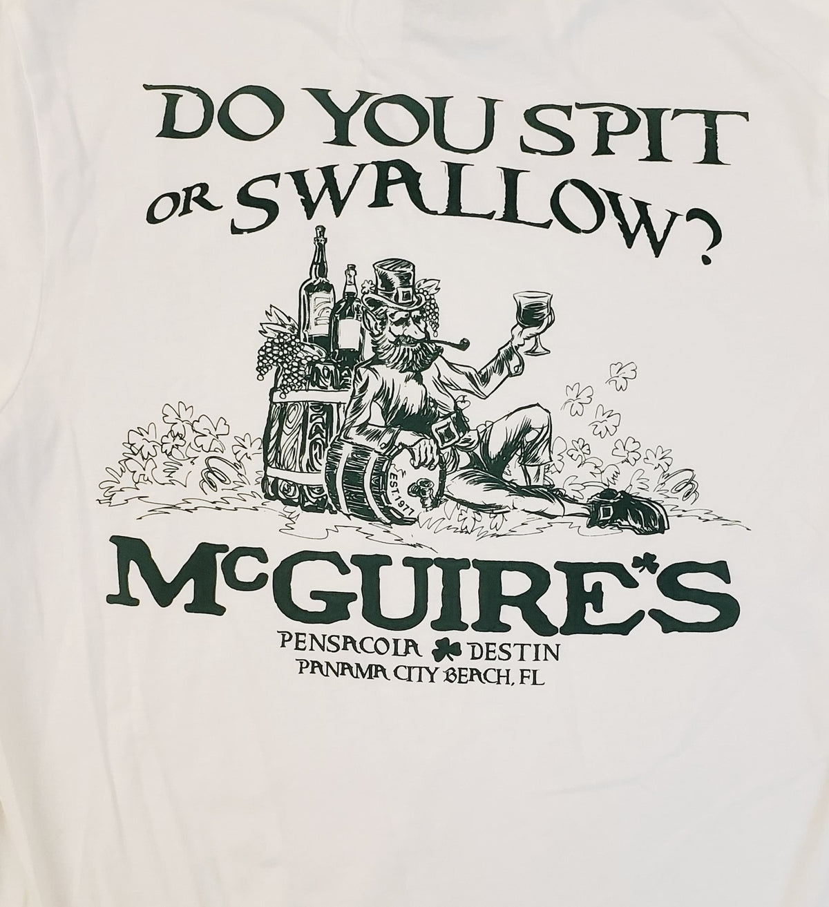 Spit or Swallow Tee | McGuire's Irish Pub